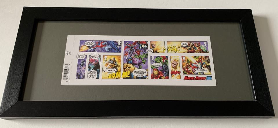Marvel Comic Strip Framed - Dark background | Retro Revival